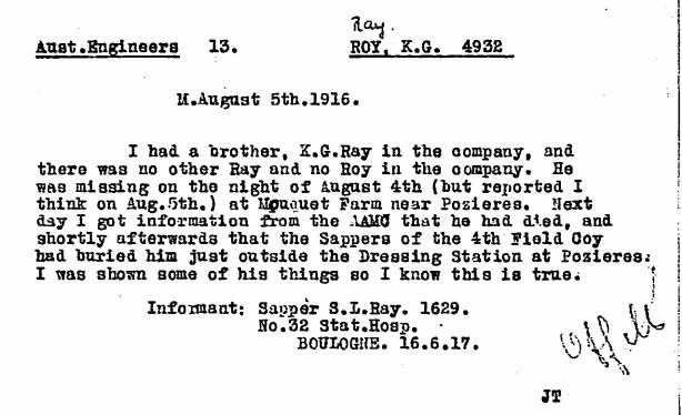 Tree #106 and the Patchy Story of Sapper Kevin Gavan Ray – CogDogBlog