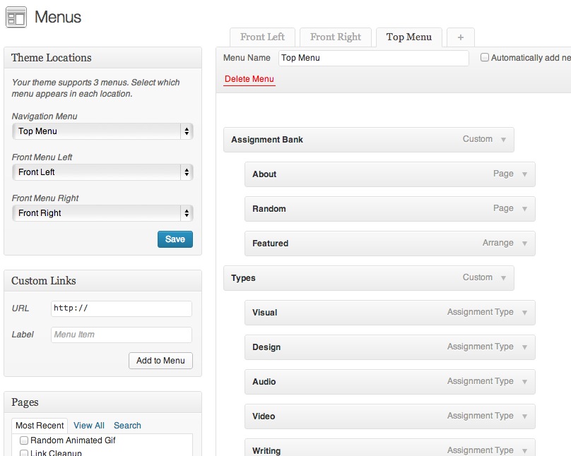 Menu-izing ds106 Assignments Site – CogDogBlog