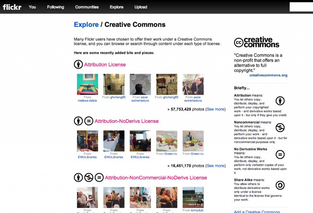 New Flickr Trashes Creative Commons Attribution Helper – CogDogBlog
