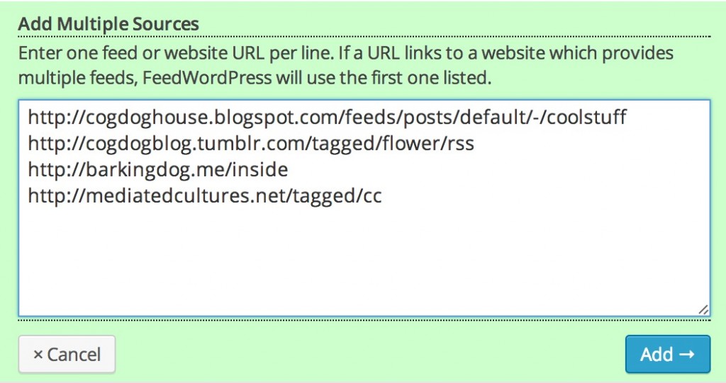 Feed WordPress 101: Feeding The Machine – CogDogBlog