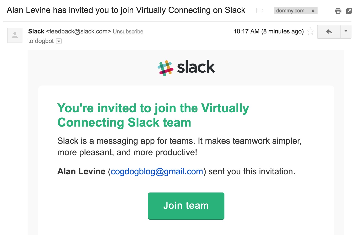 Welcome to Slack with Slackin – CogDogBlog