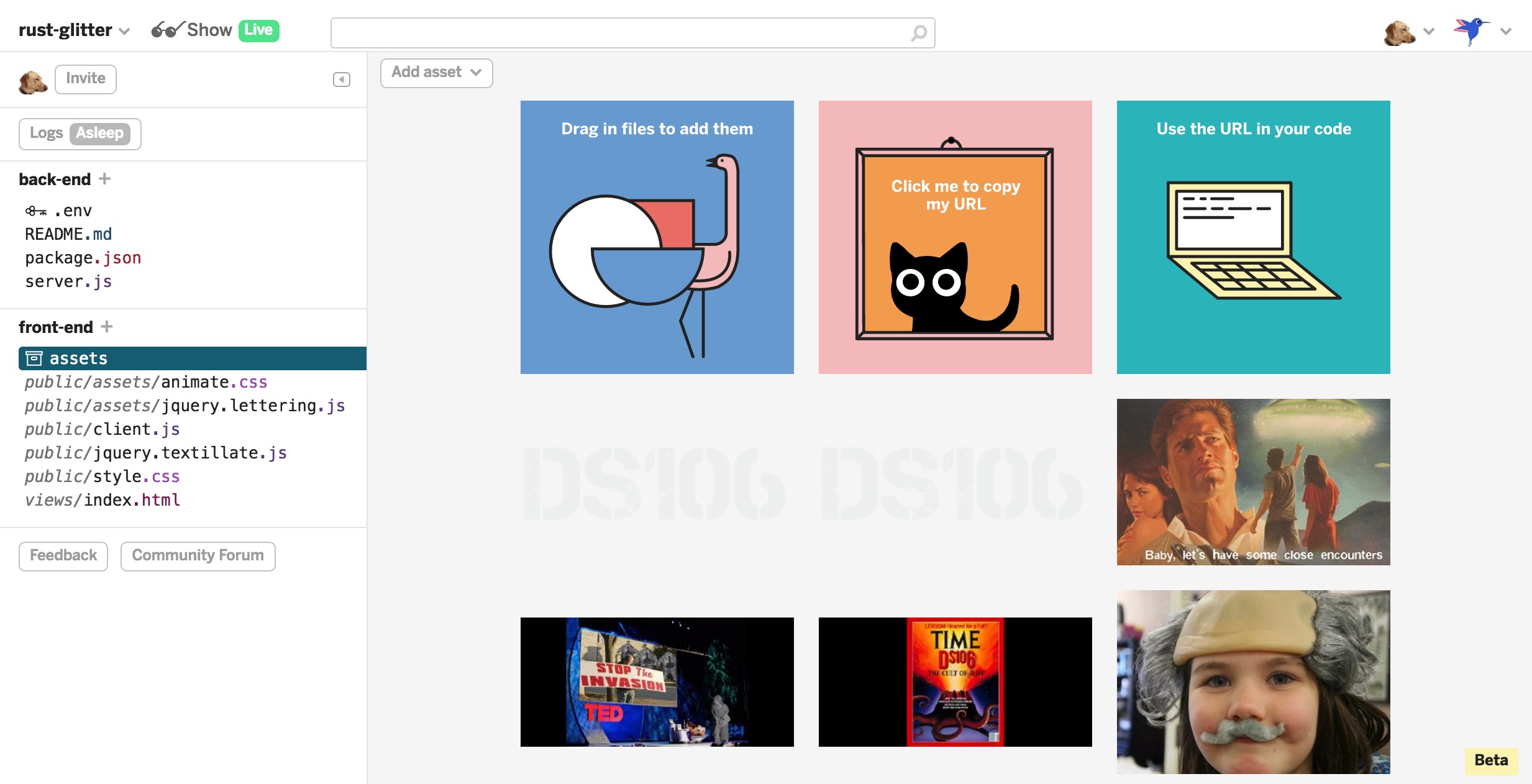 Taking a Spin on HyperDev – CogDogBlog