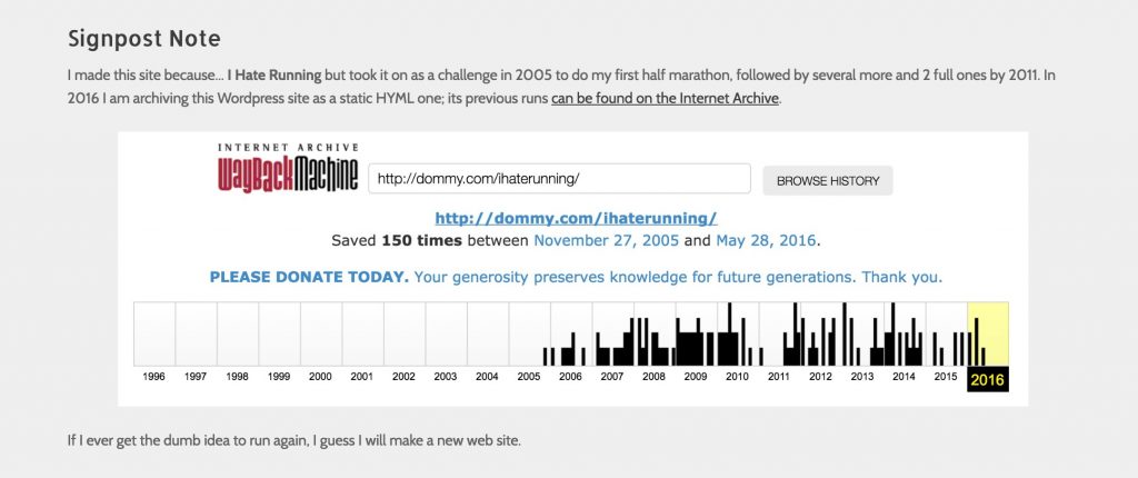 Archiving Old WordPress Sites as Static HTML – CogDogBlog