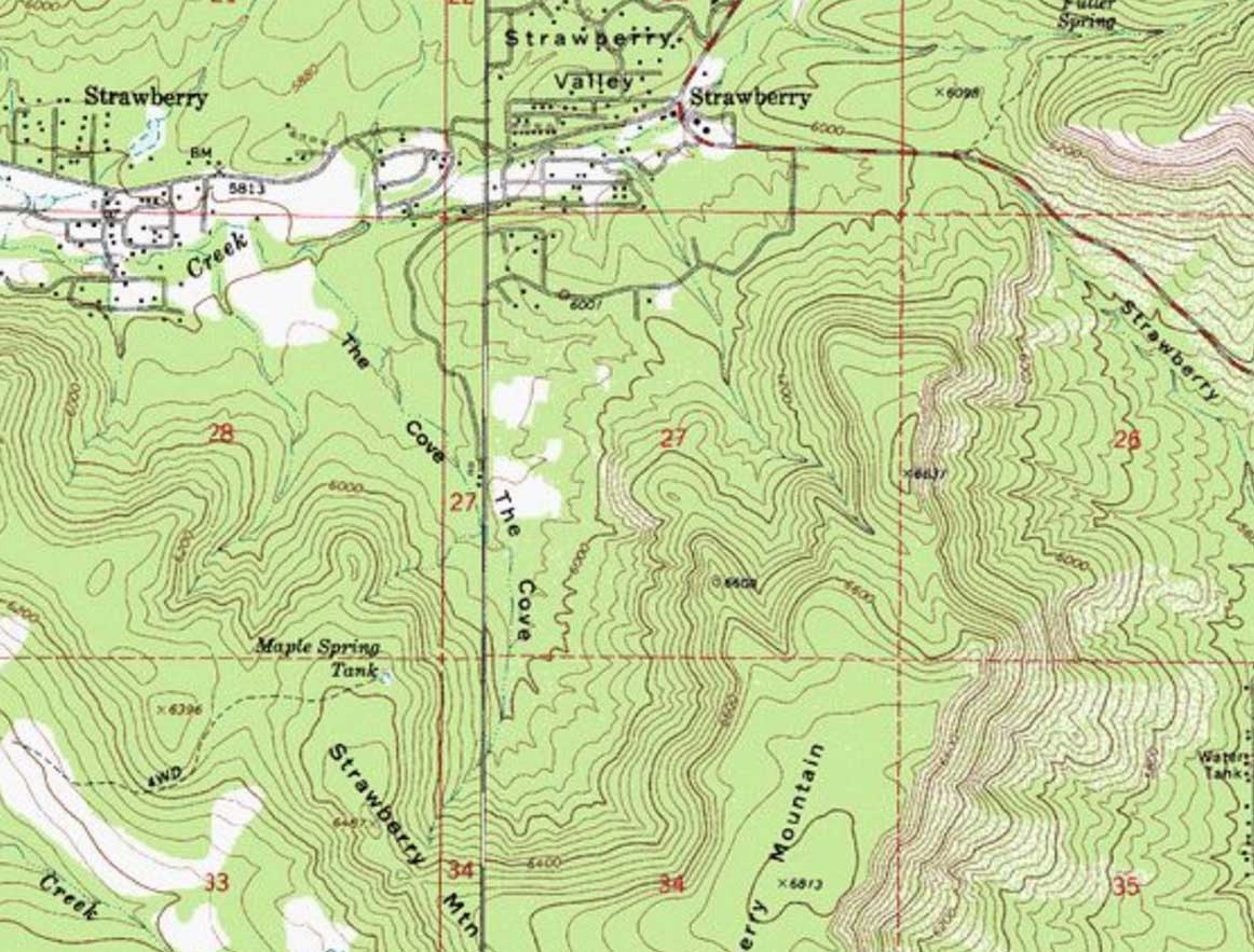 Straight Ridgelines, High Peaks, Mapped Paths: None What They Appear to ...