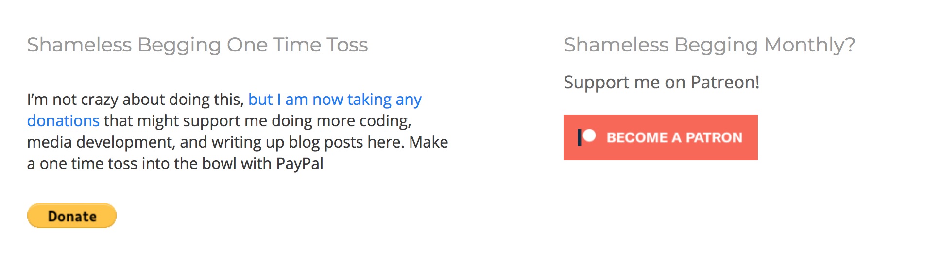 Now With Begging Buttons – CogDogBlog