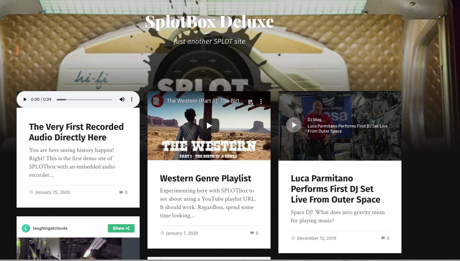 It’s On! Direct Audio Recording into a SPLOTbox Site – CogDogBlog